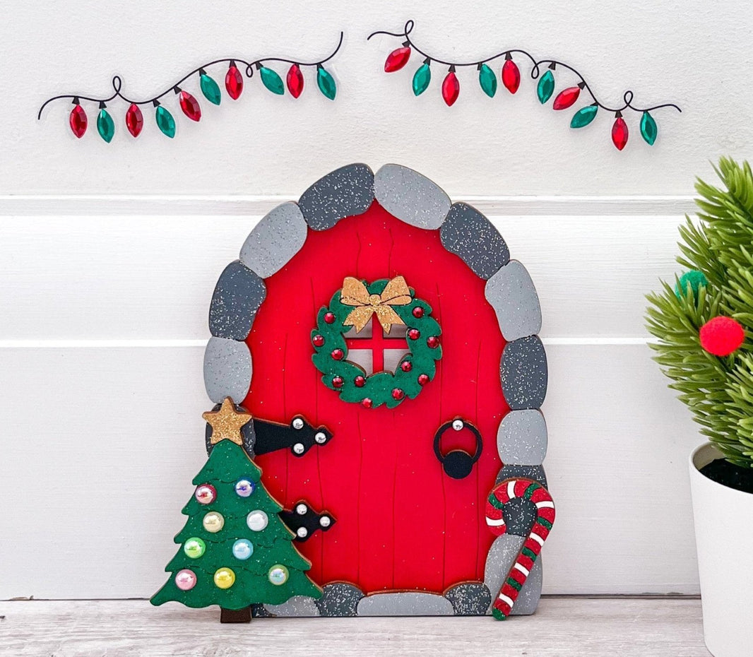 Elf Doors / Christmas Fairy Doors - Sweet Pea Wooden Creations