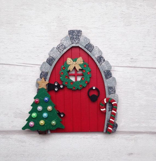 Elf Doors / Christmas Fairy Doors - Sweet Pea Wooden Creations